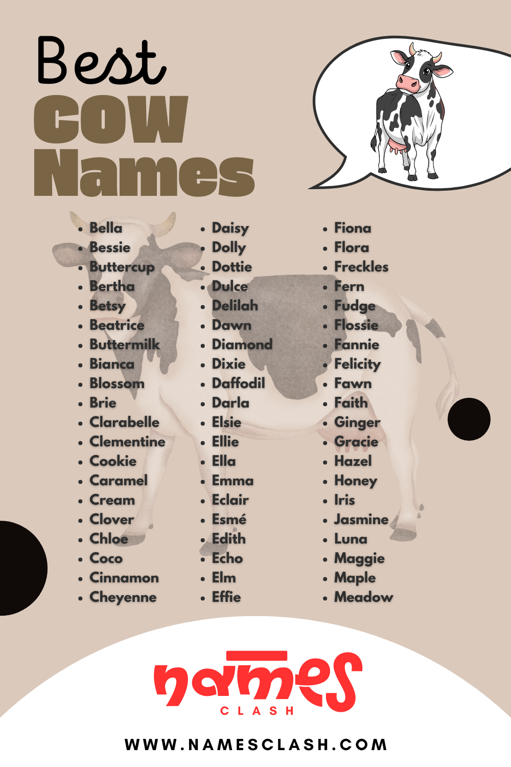 550+ Cow Names With Ai Generator - Names Clash